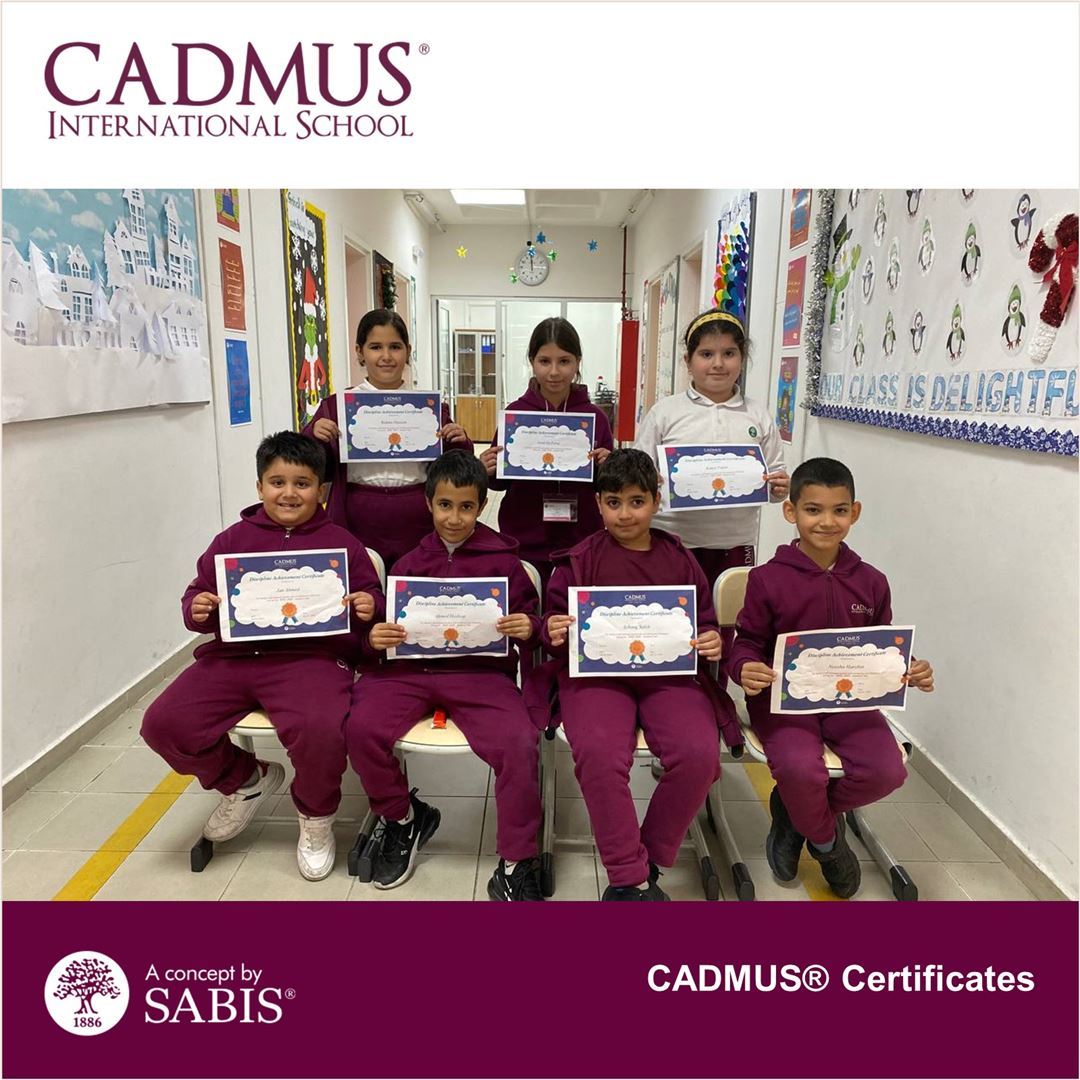 School Certificates - CADMUS® International School – Duhok