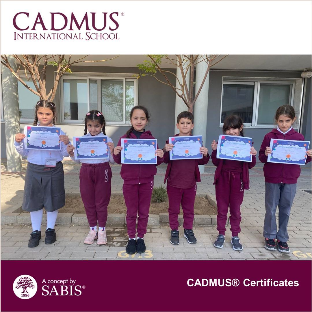 School Certificates - CADMUS® International School – Duhok