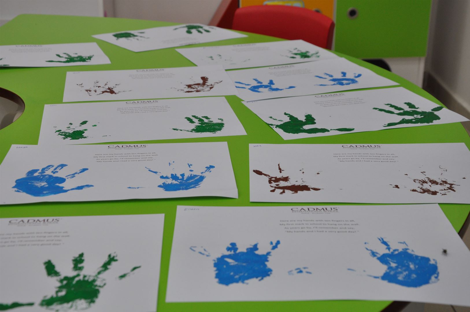 My first mark in school KG1 - CADMUS International School® – Duhok